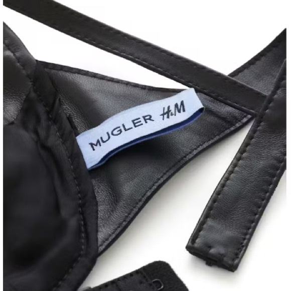 Mugler | Intimates & Sleepwear | Mugler Hm Leather Bra Size 4 | Poshmark